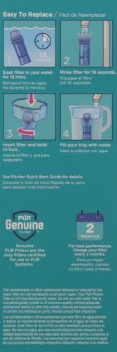 PUR PLUS Water Pitcher & Dispenser Replacement Filter 3-Pack, Genuine PUR Filter, 3-in-1 Powerful Filtration for More Chemical & Physical Substance Reduction, 6-Month Value, Blue (CRF950Z3)