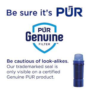 PUR PLUS Water Pitcher & Dispenser Replacement Filter 3-Pack, Genuine PUR Filter, 3-in-1 Powerful Filtration for More Chemical & Physical Substance Reduction, 6-Month Value, Blue (CRF950Z3)