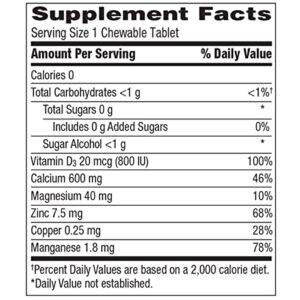 Caltrate Chewables 600 Plus D3 Plus Minerals Calcium Vitamin D Supplement, Cherry, Orange and Fruit Punch - 155 Count (Pack of 1) (Package May Vary)