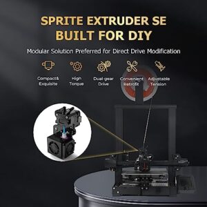 Official Creality Direct Drive Sprite Extruder SE Kit, Dual Gear Extruder with 5PCS d0.4mm MK Nozzles for Creality Ender 3/Ender 3 V2/Ender 3 Pro/Ender 5/Ender 5 Pro/Ender 5 Plus/CR 10 3D Printers