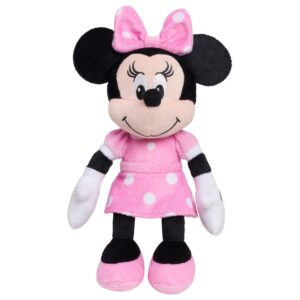 disney junior mickey mouse bean plush minnie mouse stuffed animal, officially licensed kids toys for ages 2 up by just play , 9 inch