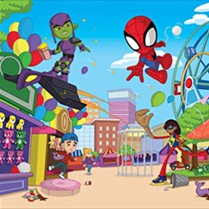 Marvel Spider-man Spidey and his Amazing Friends – Spidey on the Go! First Look and Find Activity Book and Spidey Plush Toy Gift Set – PI Kids