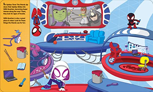 Marvel Spider-man Spidey and his Amazing Friends – Spidey on the Go! First Look and Find Activity Book and Spidey Plush Toy Gift Set – PI Kids