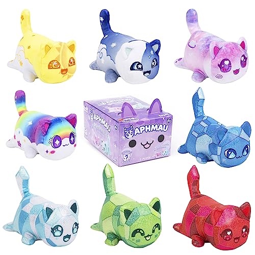 Aphmau Mini Mystery 6" Plush - Celestial Collection - 4 pack; YouTube Gaming Channel, Blind Box, 4 of 8 Unique Possible Unicorn MeeMeows, Official Merch