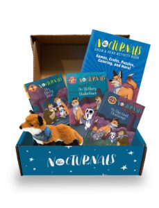 the nocturnals grow & read activity box: early readers, plush toy, and activity book - level 1–3