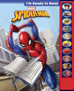 marvel - i'm ready to read with spider-man - interactive read-along sound book - great for early readers - pi kids