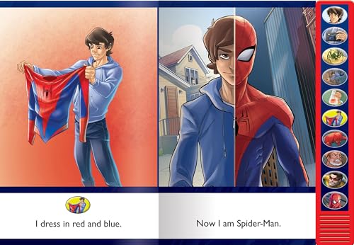 Marvel - I'm Ready to Read with Spider-Man - Interactive Read-Along Sound Book - Great for Early Readers - PI Kids