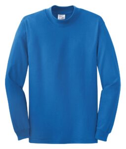 port and company mock turtleneck (pc61m) royal blue, 4xl