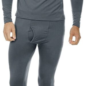 Thermajohn Long Johns Thermal Underwear for Men V Neck Fleece Lined Base Layer Set for Cold Weather (X-Large, Charcoal)