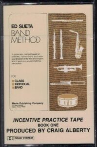 ed sueta band method incentive practice tape - book one