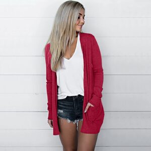 Womens Cardigan with Pockets, Knitted Cardigan Womens, Cardigan Sets, Red Knit Cardigan, Womens Summer Cardigans, Plus Size Long Sleeve Cardigans, Fringe Cardigan, Cropped Cardigan Sweater