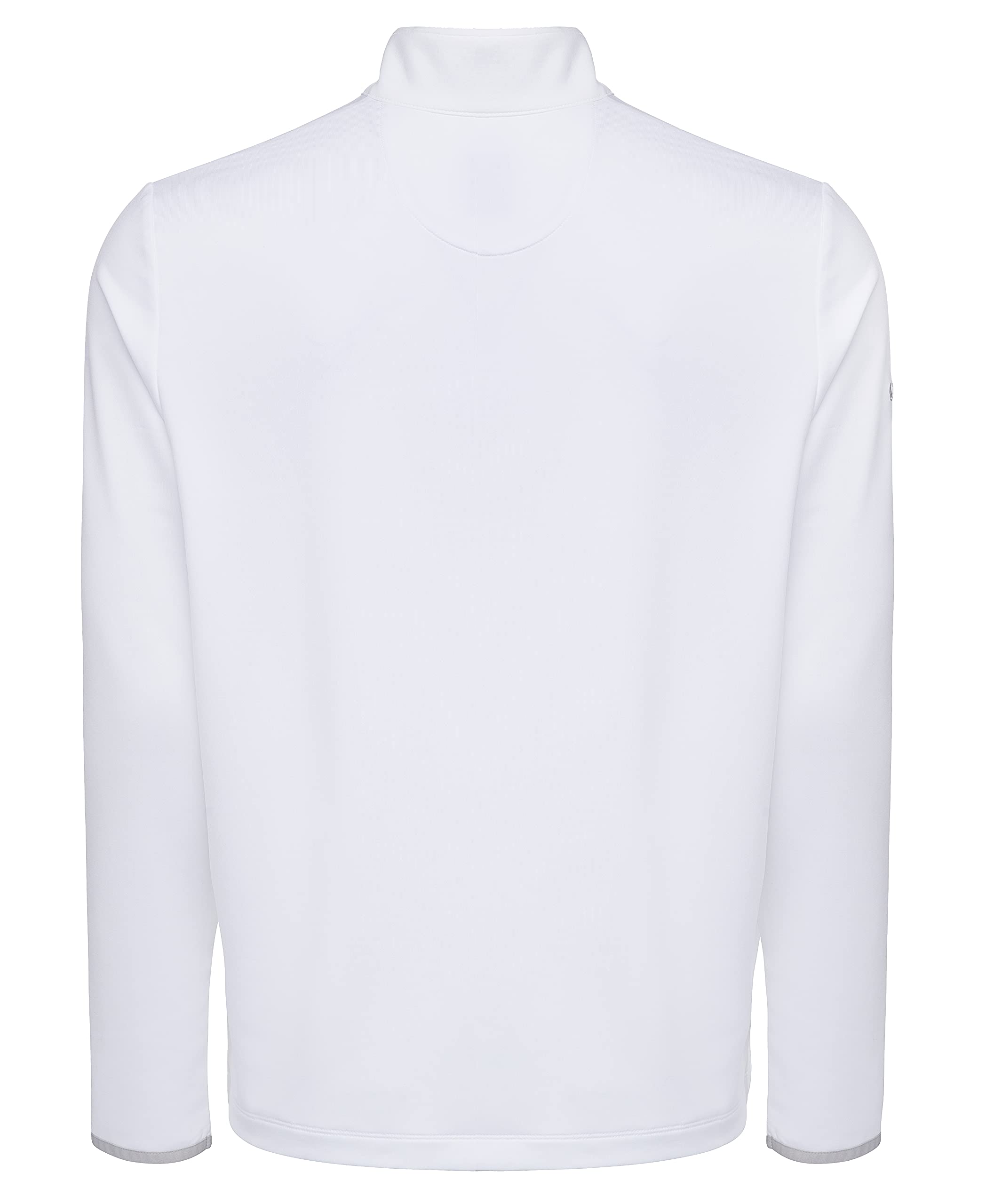 Callaway Men's Weather Series ¼ Zip Mock Neck Pullover For Men, Extended Sizes, Men’S Performance Apparel (Sizes Small-4Xl Big & Tall), White, 4X-Large