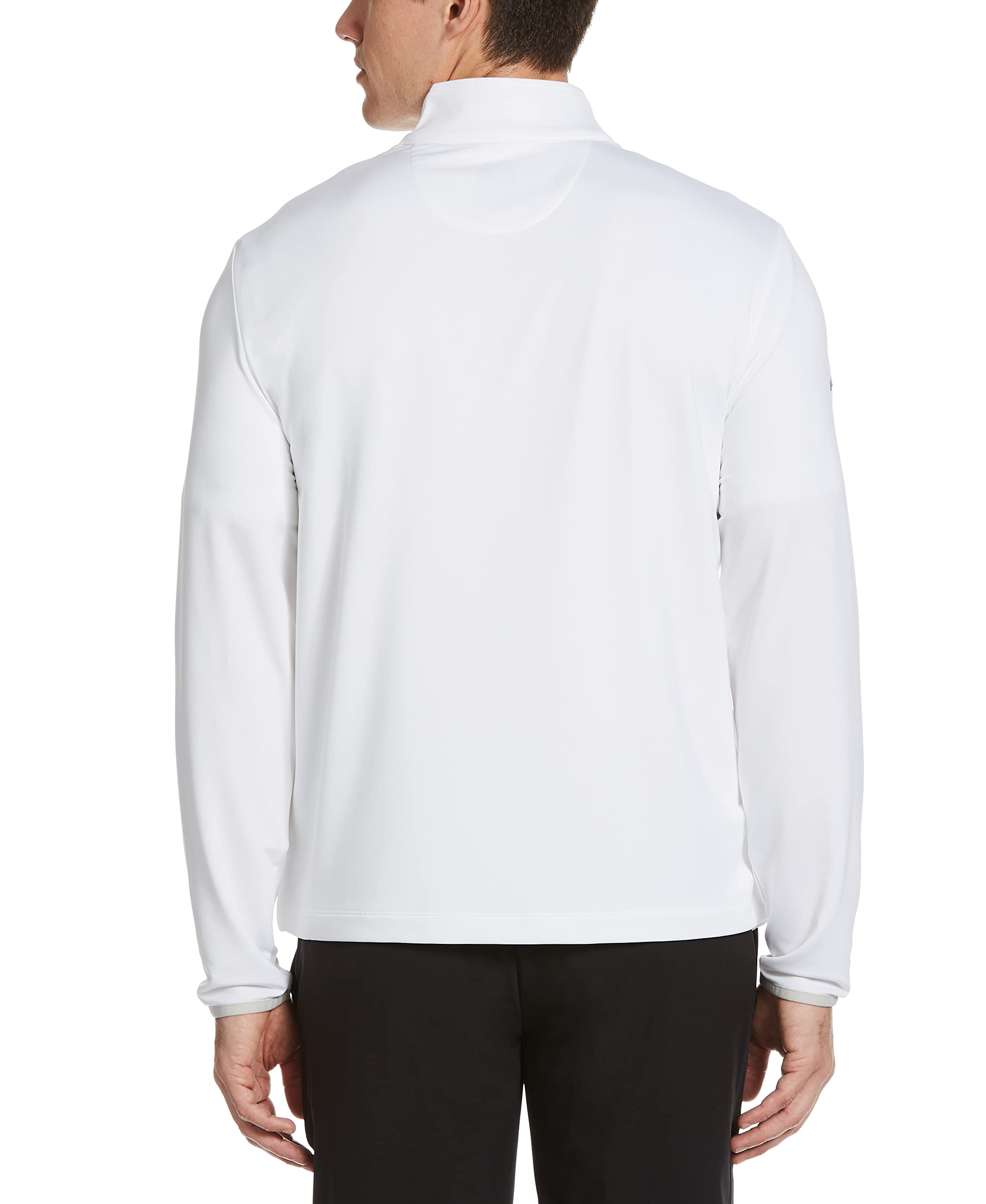 Callaway Men's Weather Series ¼ Zip Mock Neck Pullover For Men, Extended Sizes, Men’S Performance Apparel (Sizes Small-4Xl Big & Tall), White, 4X-Large