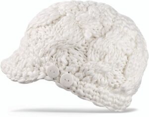 dakine women's remix knit hat, white, one size fits all