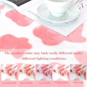 Lightweight Blanket Pink Soft Fleece Blankets Small Warm Throw Blanket for Bed