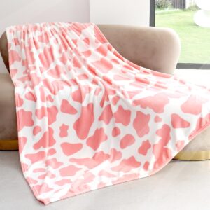 Lightweight Blanket Pink Soft Fleece Blankets Small Warm Throw Blanket for Bed