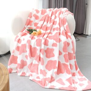 Lightweight Blanket Pink Soft Fleece Blankets Small Warm Throw Blanket for Bed