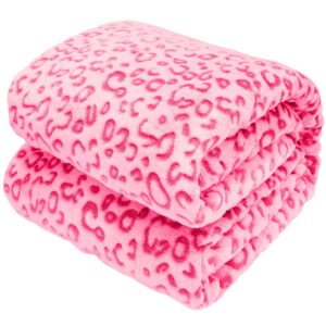 warm blanket pink soft fleece blankets fuzzy small throw blankets for kids girls toddlers