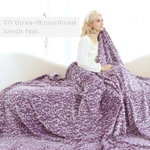 Warm Blanket Purple Lightweight Blanket Soft Throw Blankets for Bed