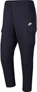 nike sportswear men's unlined utility cargo pants, black, medium