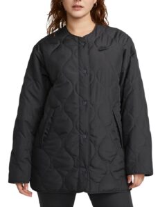 nike sportswear women's sports utility jacket (large, grey)