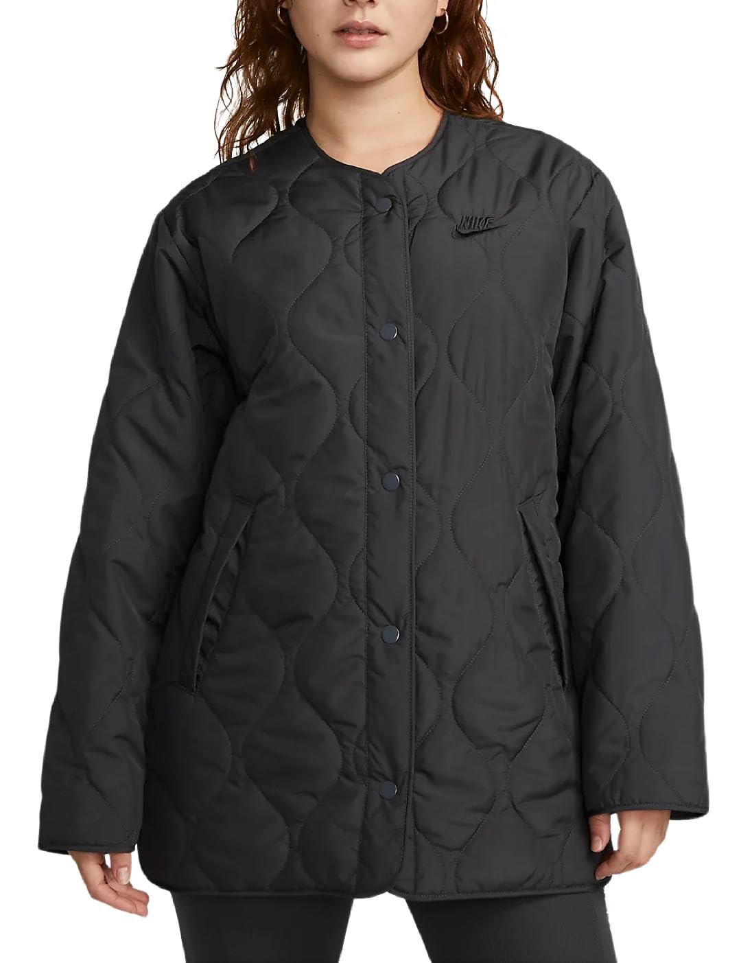 Nike Sportswear Women's Sports Utility Jacket (Large, Grey)