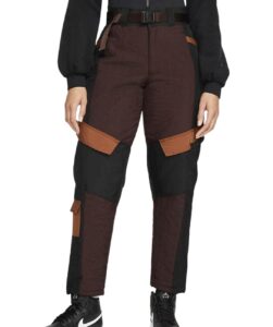 nike air jordan cosy nylon utility pants brown size small