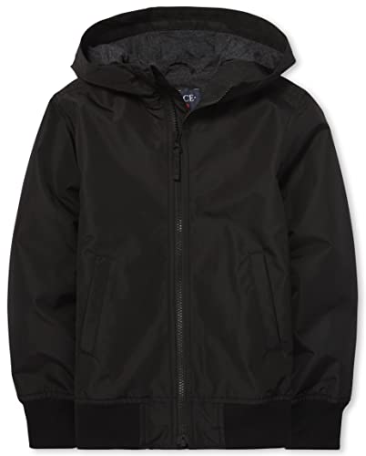 The Children's Place boys Windbreaker Jacket, Black, Small US