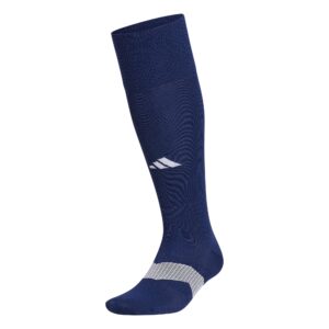 adidas unisex metro 6 soccer socks (1-pair), team navy blue/clear grey/white, large