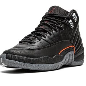 Nike Youth Air Jordan 12 Retro GS Utility, Black/Black/Bright Crimson/WHI, 6Y