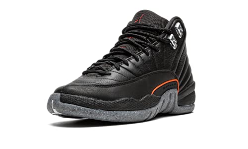 Nike Youth Air Jordan 12 Retro GS Utility, Black/Black/Bright Crimson/WHI, 6Y