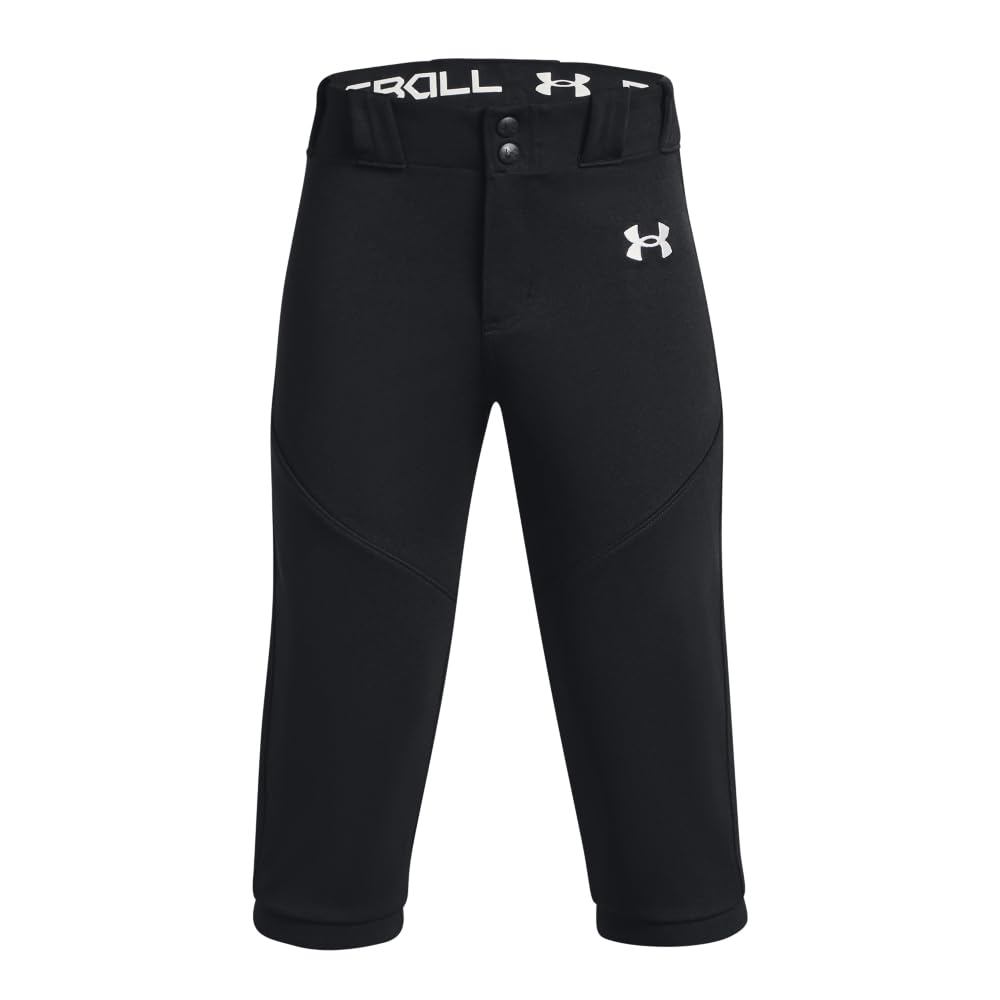 Under Armour Boys Utility Baseball Knicker, (001) Black / / White, X-Large