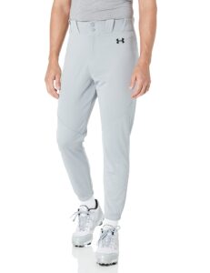 under armour men's utility baseball pant closed 22, (075) baseball gray / / black, medium