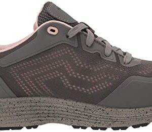 KEEN Utility Women's Sparta 2 Low Height Alloy Toe Industrial Work Shoes, Steel Grey/Peach Whip, 7 Wide