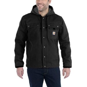 Carhartt mens Bartlett Jacket (Big & Tall) Work Utility Outerwear, Black, 4X-Large Tall US