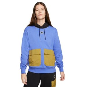 nike sportswear women’s blue utility fleece hoodie