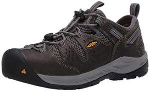 keen utility atlanta cool ii, men's, gargoyle/midnight navy, steel toe, sd, low hiker (10.5 ee)