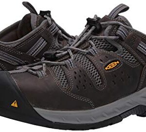 KEEN Utility Atlanta Cool II, Men's, Gargoyle/Midnight Navy, Steel Toe, SD, Low Hiker (10.5 EE)