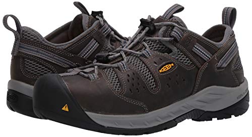 KEEN Utility Atlanta Cool II, Men's, Gargoyle/Midnight Navy, Steel Toe, SD, Low Hiker (10.5 EE)