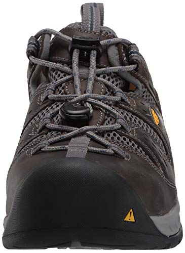 KEEN Utility Atlanta Cool II, Men's, Gargoyle/Midnight Navy, Steel Toe, SD, Low Hiker (10.5 EE)