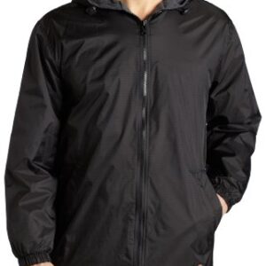 Dickies mens Big and Tall Fleece Lined Hooded Jacket work utility outerwear, Black, 4X-Large US