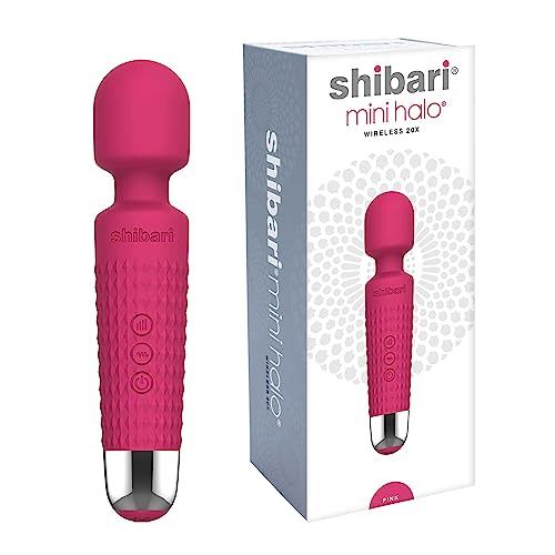 Shibari Mini Halo Vibrator, Wand Massager Vibe, Cordless, Quiet, High Power & Waterproof, Vibration Clitoris Stimulation, Adult Sex Toys, Personal Vibrator for Women, Sex Vibrators (Pink)