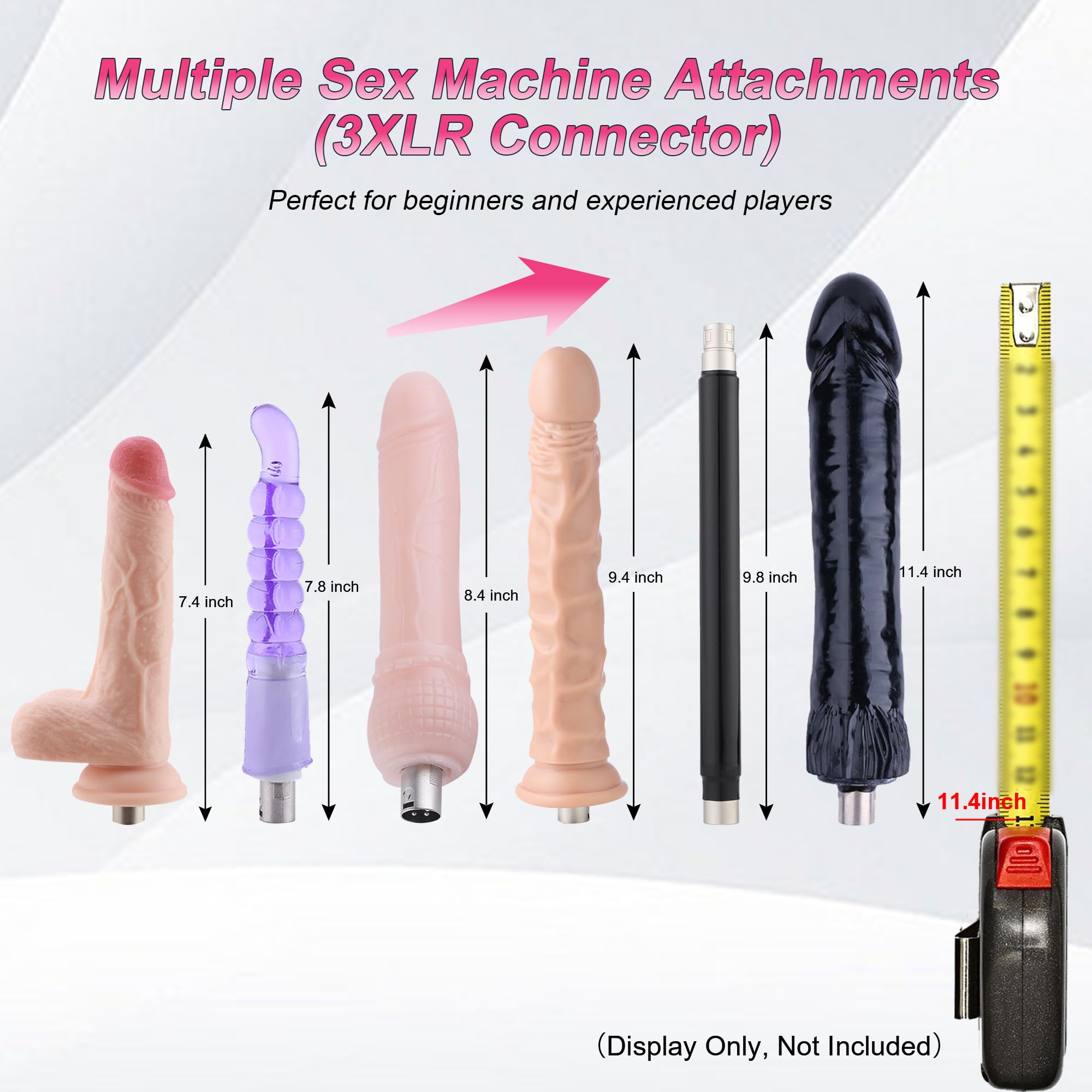 AUXFUN Sex Machine Automatic Love Machine with Remote Control & Graded Dildo,Thrusting Fuck Machine with 3XLR Connector & APP Juguetes Sexuales Hands Free