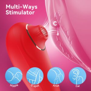 SOYIVE Sucking Vibrator Womens Sex Toys - Adult Toys Suction Vibrators for Female Women Couples Sex Toys with 9 Suctions G-spot Vibrator Clit Sucker for Nipple Vagina Stimulator Rose Adult Sex Toys