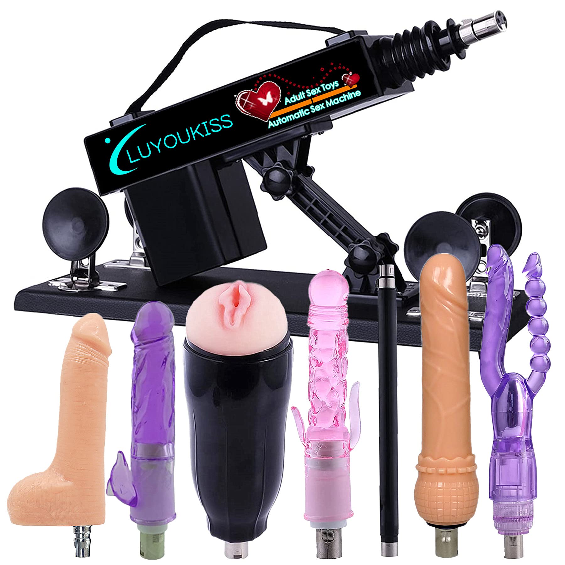 Automatic Sex Machine Adult Toys Thrusting Dildo Machine with Dildos Anal Toys Sex Machines for Men Masturbator Cup and Women Sex Toys Couples Sex Machine Attachments