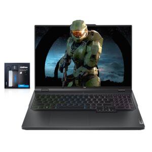 lenovo legion pro 5 gaming laptop, 16" wqxga165hz, amd ryzen 7 7745hx, geforce rtx 4070, 32gb ddr5 ram, 1tb pcie ssd, 4-zone rgb backlit keyboard, wifi 6e, win 11, gray, 128gb hotface extension set