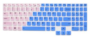 keyboard cover compatible with 15.6" lenovo legion 5 pro, legion 7 7i slim 15, ideapad gaming 3 3i 15 inch, lenovo legion 5 5i 5p 5pi 15.6" 17.3" gaming laptop, 16" lenovo legion 7 (light pink & blue)