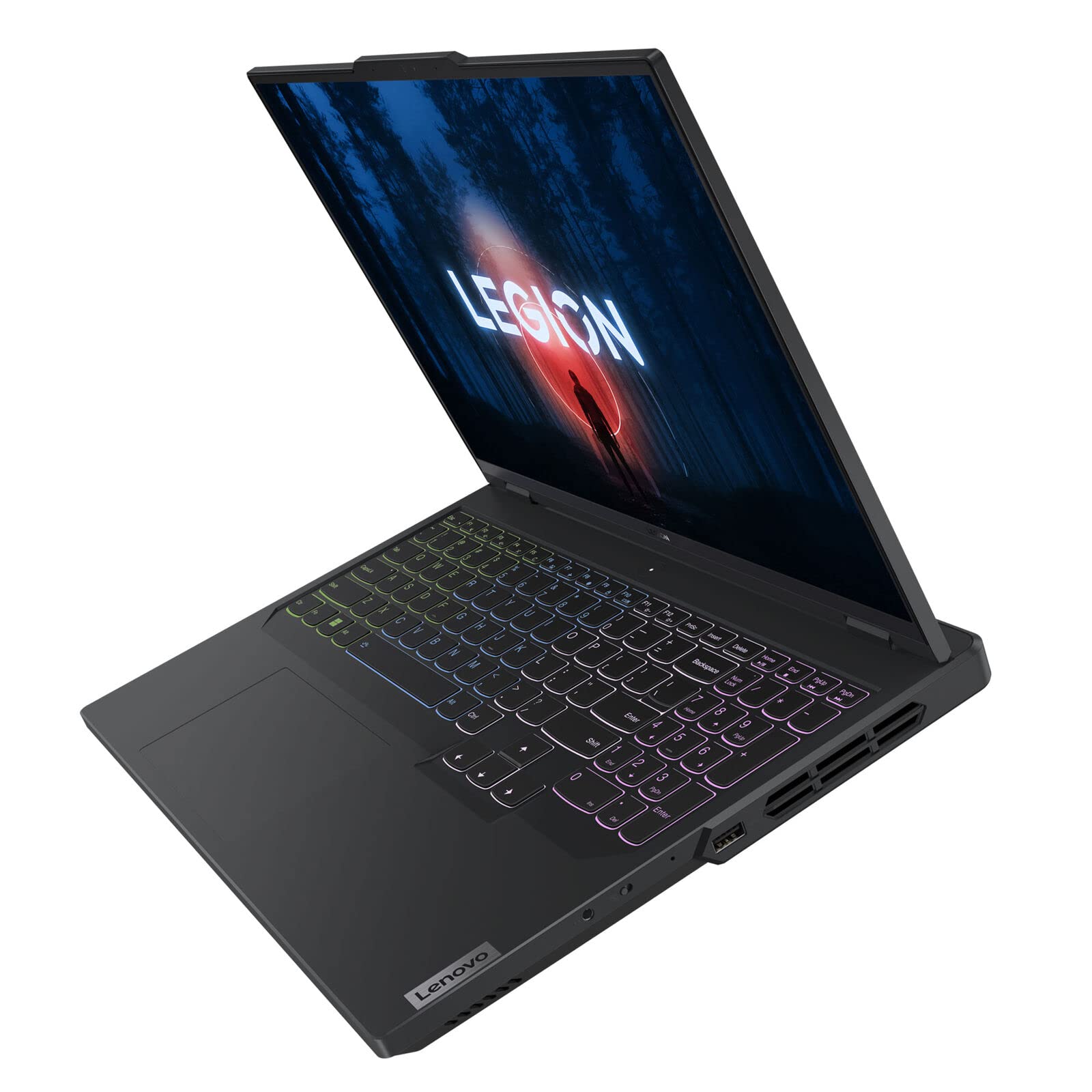 Lenovo Legion Pro 5 16'' 165Hz WQXGA IPS Gaming Laptop 8-Core AMD Ryzen7 7745HX 64GB DDR5 4TB NVMe SSD NVIDIA GeForce RTX4060 8GB GDDR6 HDMI 2xUSB-C WiFi 6E RJ45 RGB KB Windows 11 w/RE USB,Storm Grey