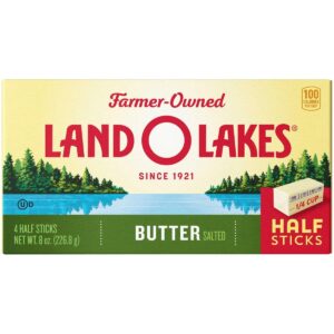 land o lakes quarter salted butter, 8 ounce - 12 per case.