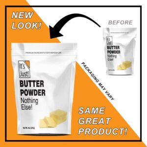 It's Just - GrassFed Butter Powder, Made from Real Butter, Made in USA, 9oz